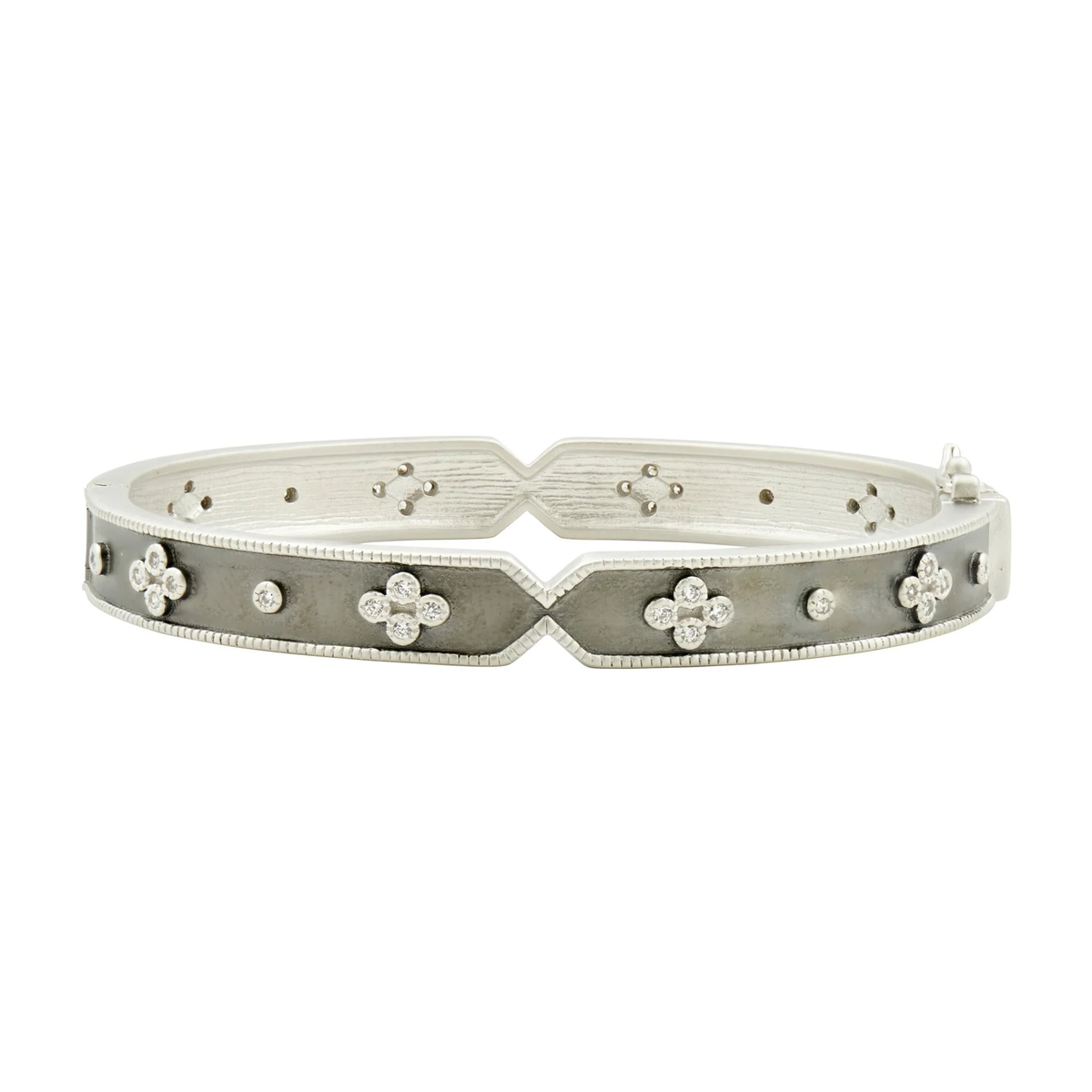 Freida Rothman Iconic Clover Hinge Bangle – Diamond Vault of Troy