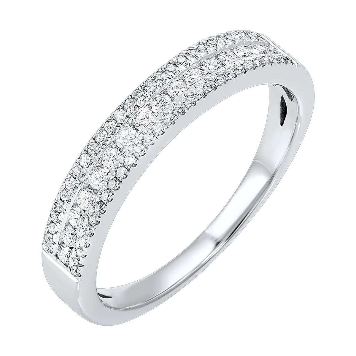 14Kt White Gold Diamond 1/4Ctw Ring – Diamond Vault of Troy