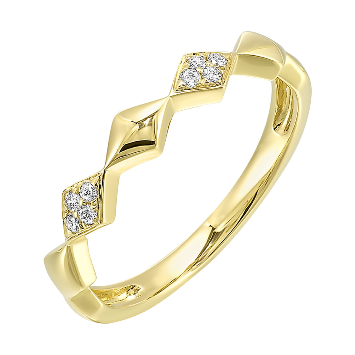 14Kt Yellow Gold Diamond 1/20Ctw Ring – Diamond Vault of Troy