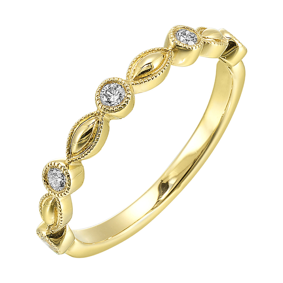14Kt Yellow Gold Diamond 1/7Ctw Ring – Diamond Vault of Troy