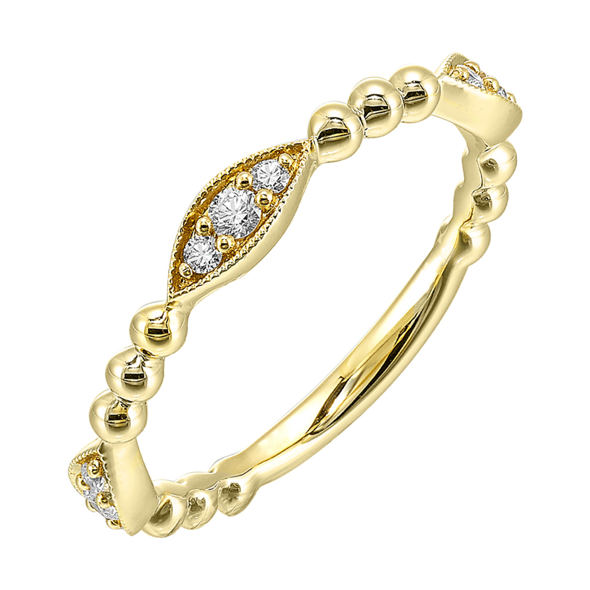 14Kt Yellow Gold Diamond 1/6Ctw Ring – Diamond Vault of Troy