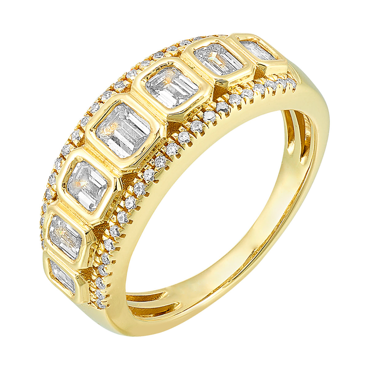 14Kt Yellow Gold Diamond 1 1/3Ctw Ring – Diamond Vault of Troy