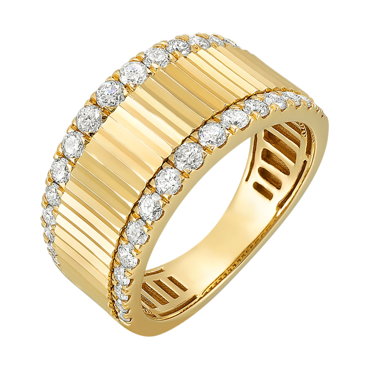 14Kt Yellow Gold Diamond 5/8Ctw Ring – Diamond Vault of Troy