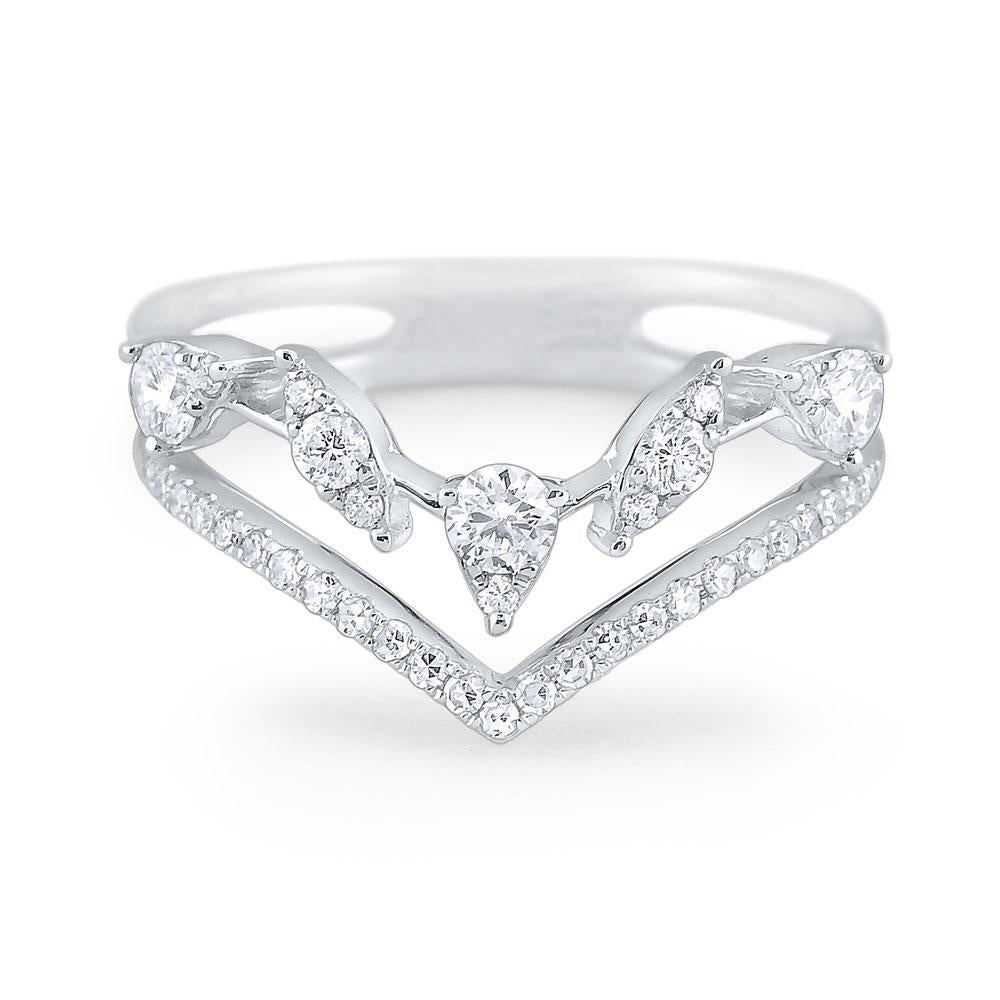 14k Gold and Diamond Cascade Ring | KC Design | Diamond Vault of Troy
