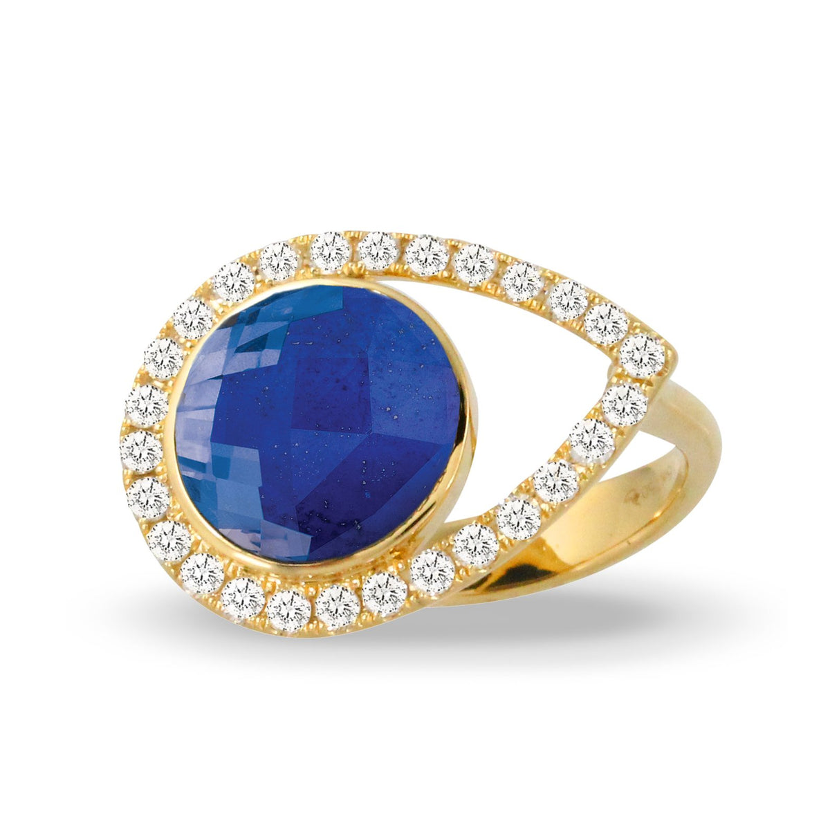 18K Yellow Gold Diamond Ring | Doves Jewelry | Diamond Vault of Troy