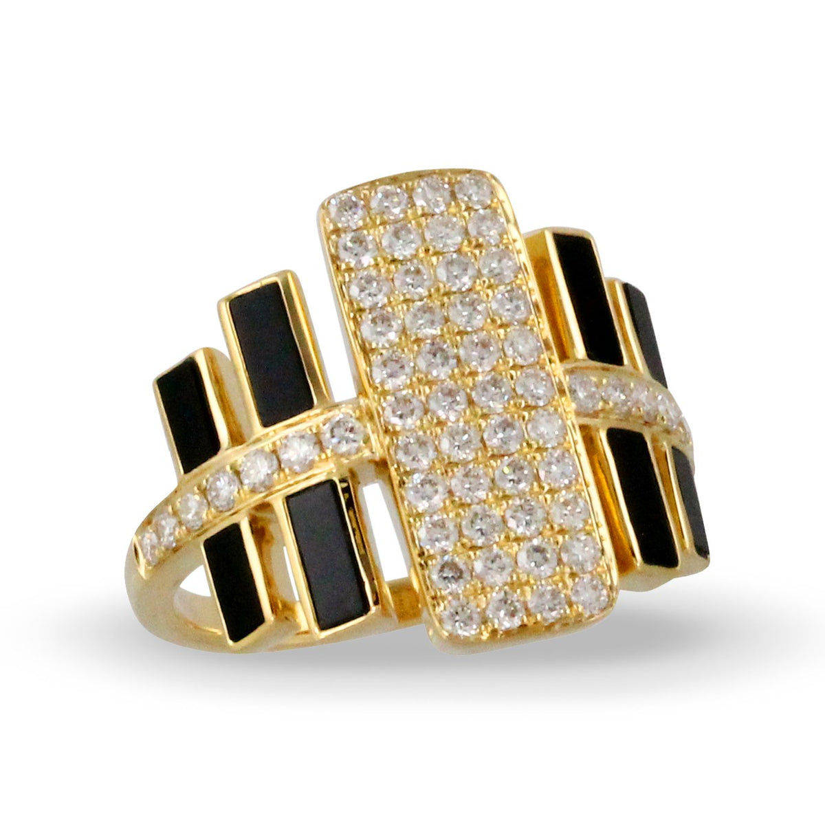 18K Yellow Gold Daimond Ring | Doves Jewelry | Diamond Vault of Troy