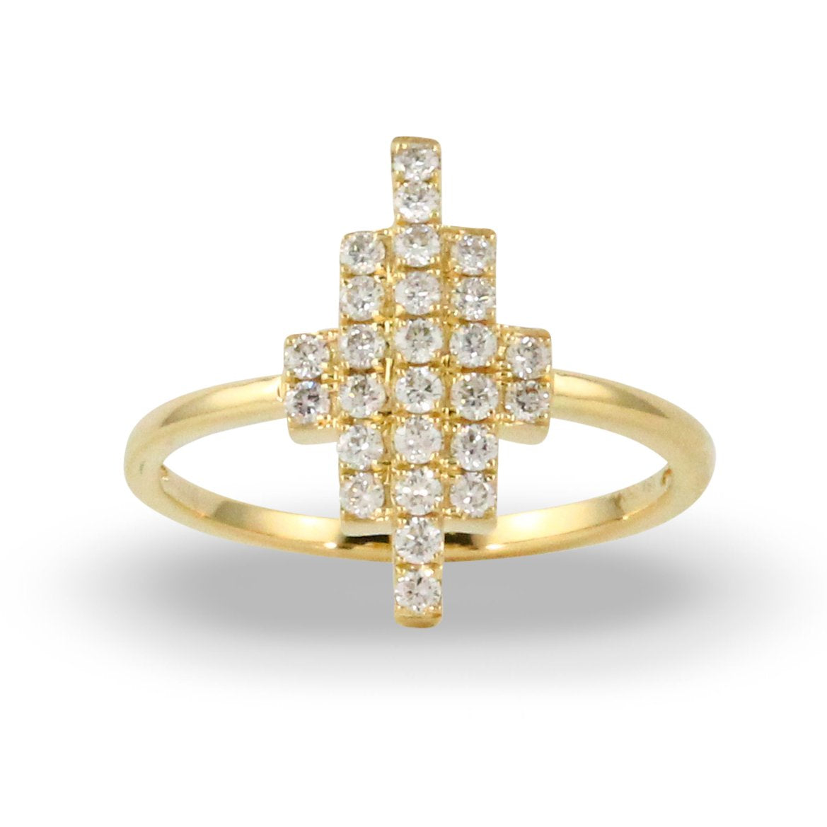 18K Yellow Gold Diamond Ring | Doves Jewelry | Diamond Vault of Troy